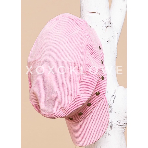 POL | Accessories | Pol Corduroy Studded Newsboy Cap | Poshmark